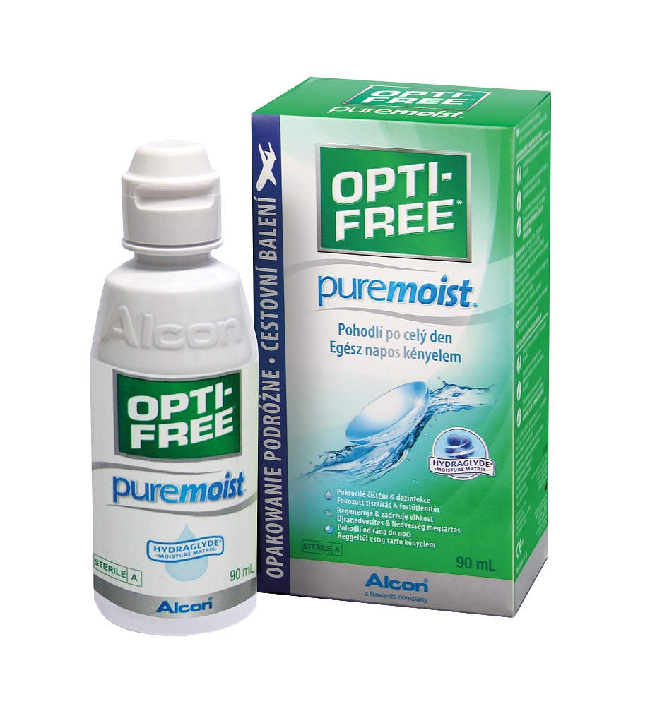 Opti-free PureMoist 90 ml s pouzdrem | E-shop Aleš Žejdl