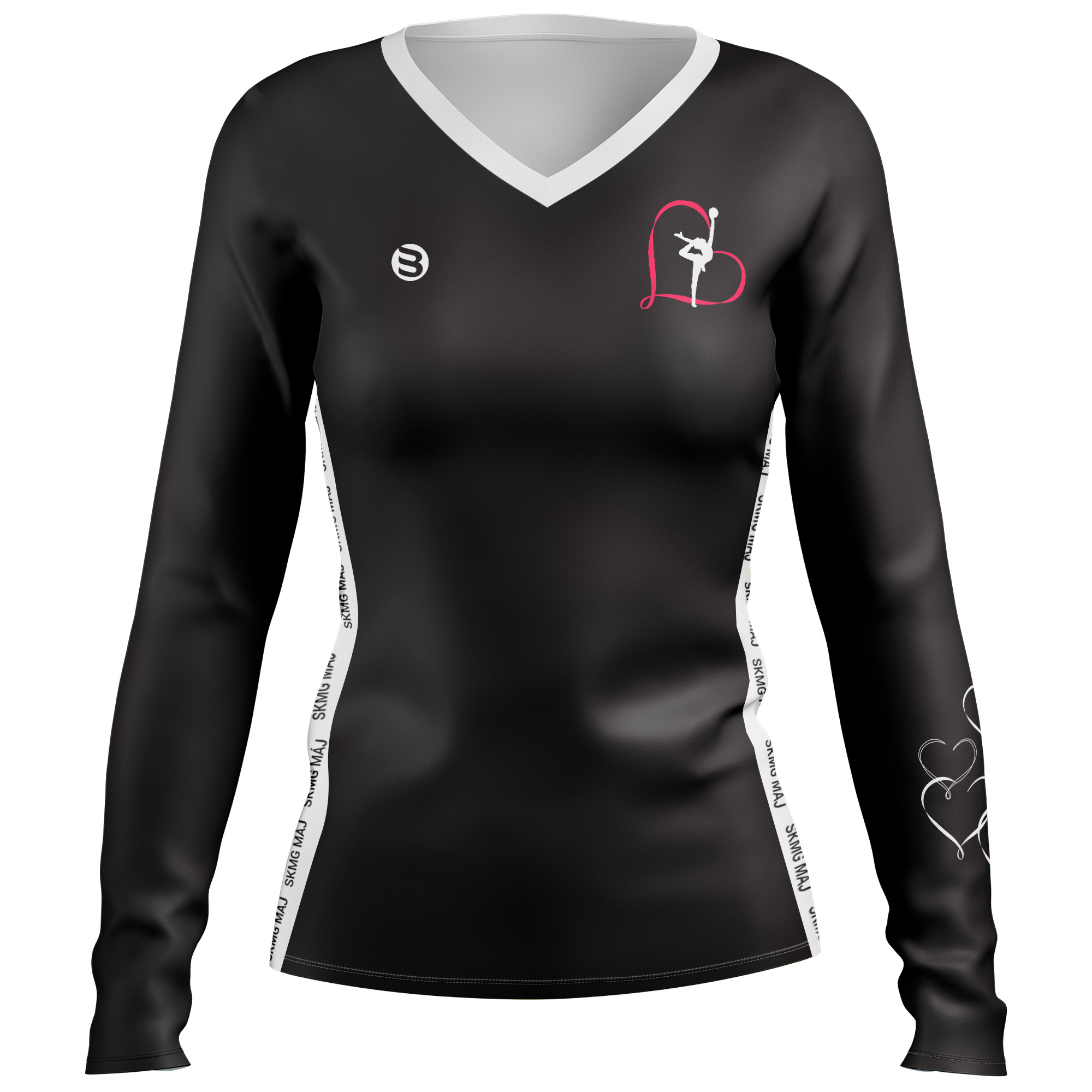 Dámský černý dres s dlouhým rukávem | FANSHOP | SKMG Máj - BESPO