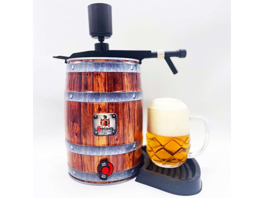Pivní soudek . S pípou na manuální tlakování - DobryDarek.cz