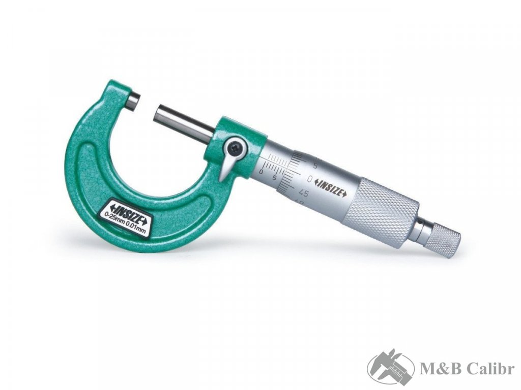 Mikrometr vnější 0-25/0,01 mm INSIZE | E-shop | MB Calibr