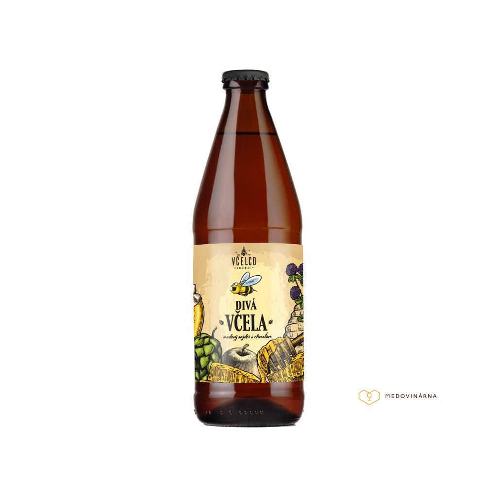 Včelco - Divá včela (medový cider s chmelem) - 0,75 l - Medovinárna