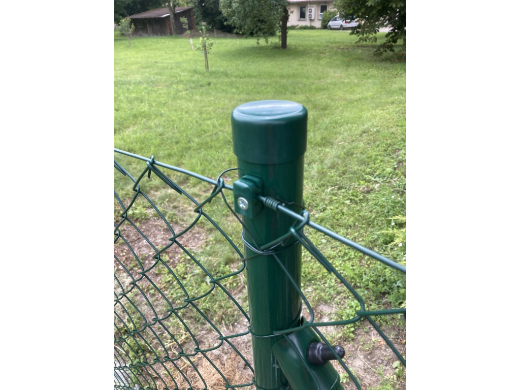 Plotový sloupek zelený, průměr 48 mm, výška 150 cm - M&M PLOTY s.r.o.