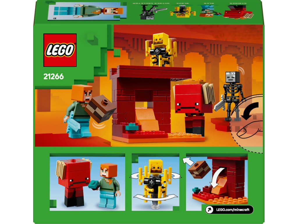 LEGO® Minecraft® 21266 Lávová bitva v Netheru - Museum of Bricks SK