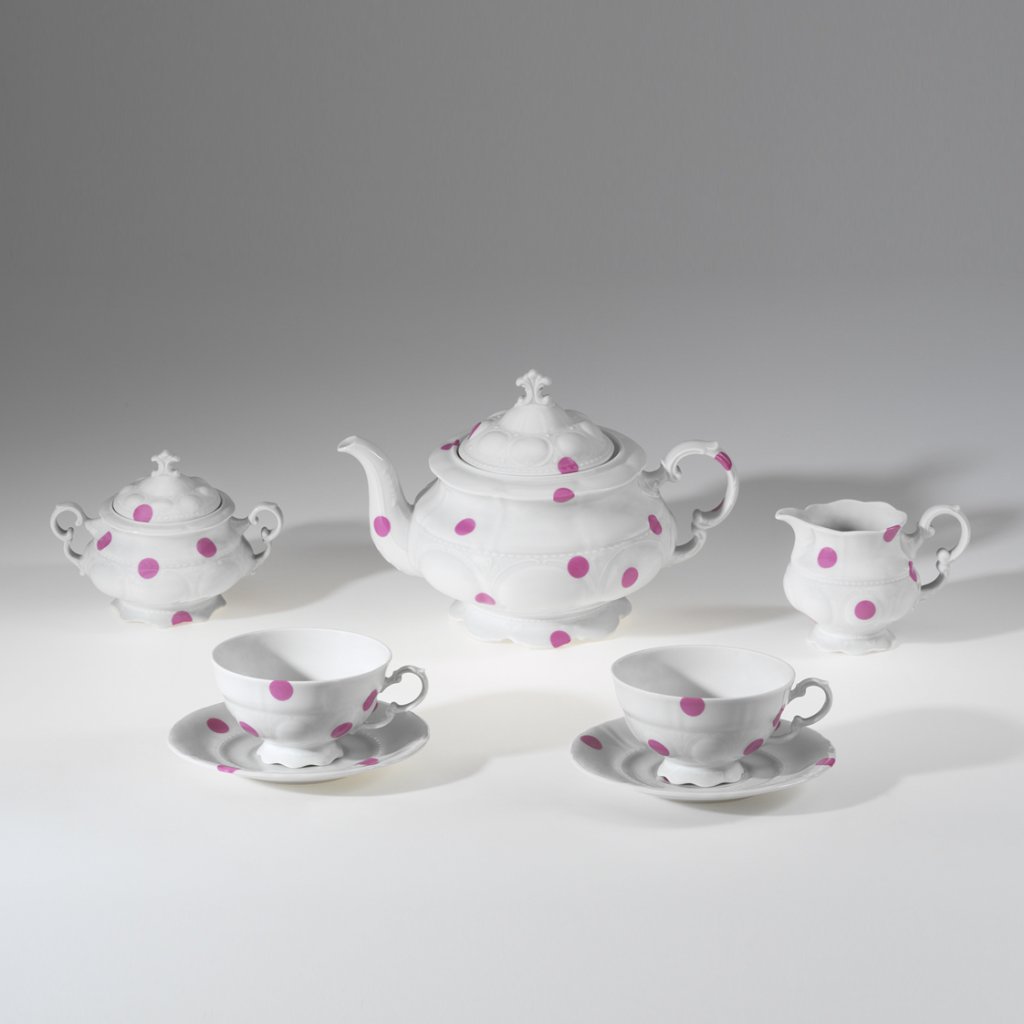 Kávový porcelánový set Legendary Pink Cofee set Qubus