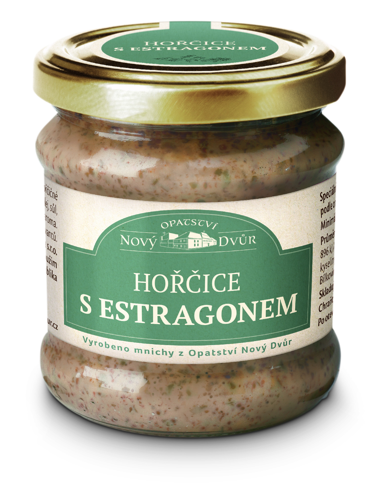 Hořčice s estragonem - Opatství Nový Dvůr