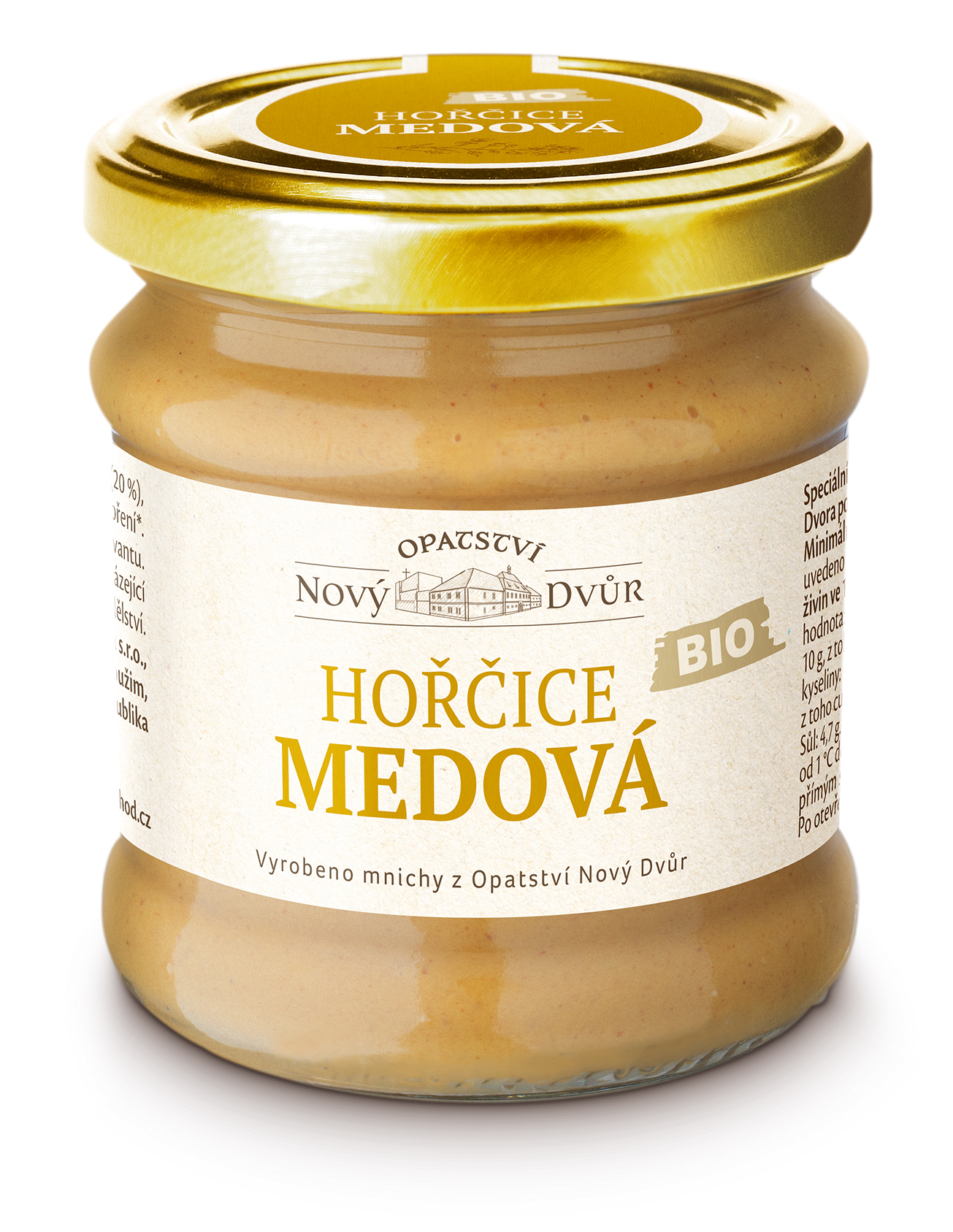 Biohořčice s medem - Opatství Nový Dvůr