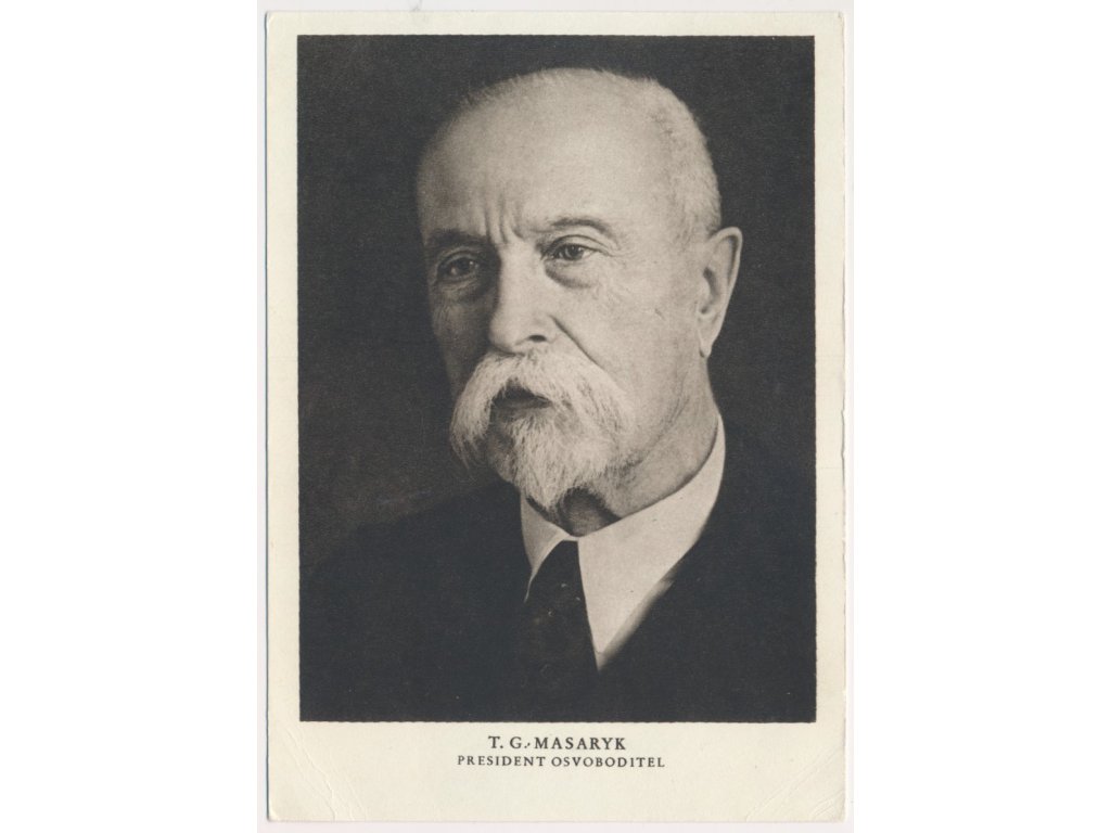 Prezident T. G. Masaryk, portrétové foto - Pohlednice Sbírám.cz