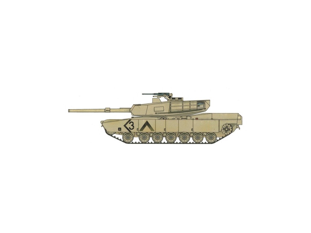 Abrams M-1A1 - PaperModel.cz