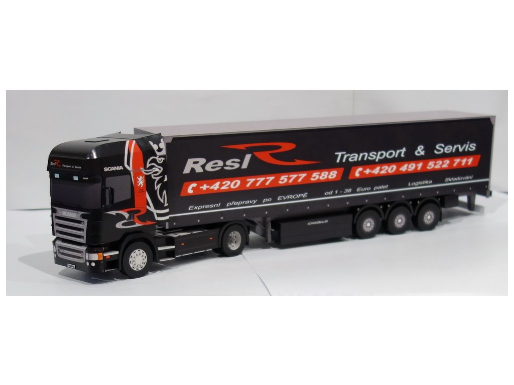 Scania R580 Topline/Highline + návěs Rammstein - PaperModel.cz