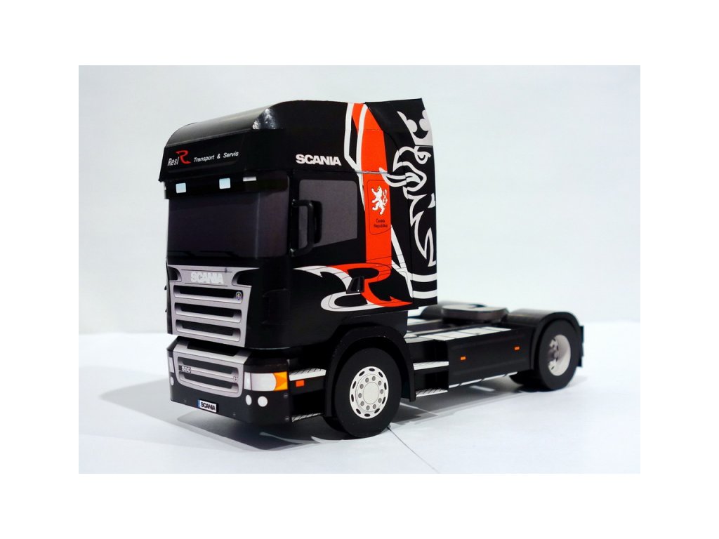 Scania R580 Topline/Highline + návěs Rammstein - PaperModel.cz