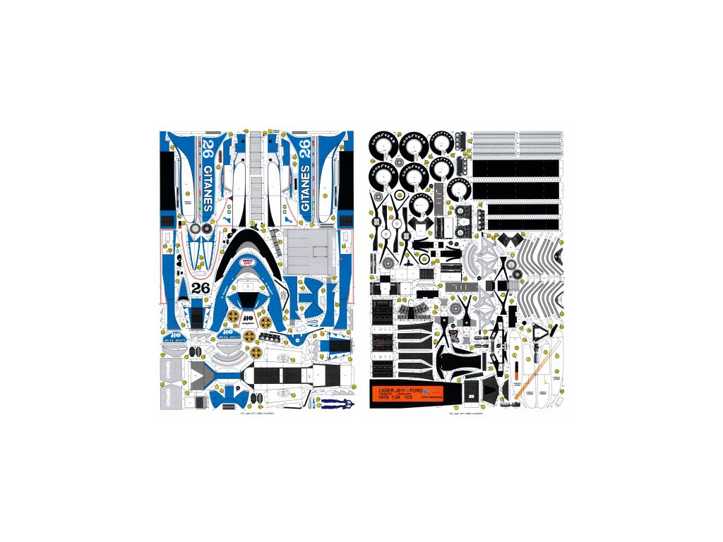 Ligier JS 11 - 1979 - PaperModel.cz
