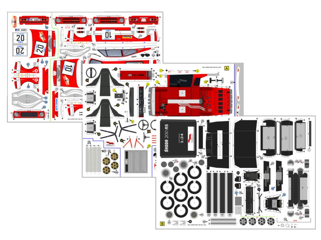 Škoda 200 RS - PaperModel.cz