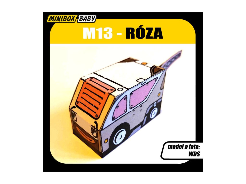 Róza - PaperModel.cz