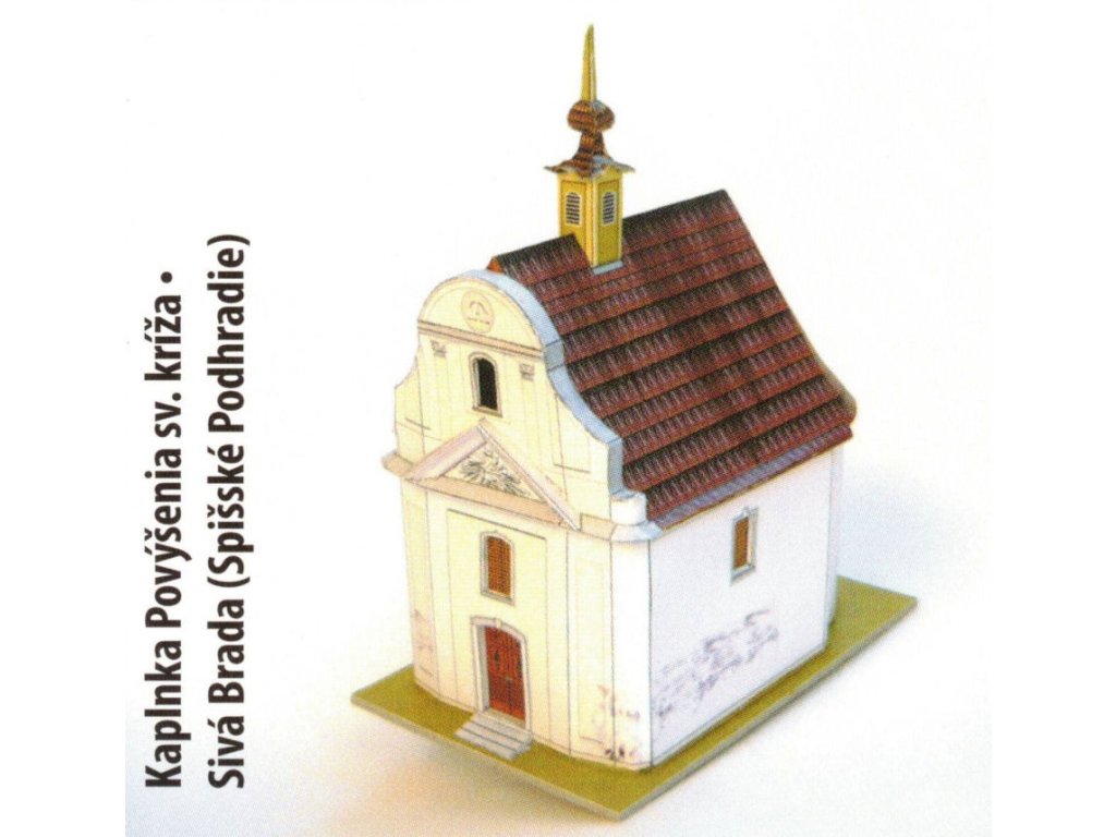 kaplička Povýšení sv. Kříže - Sivá Brada - PaperModel.cz