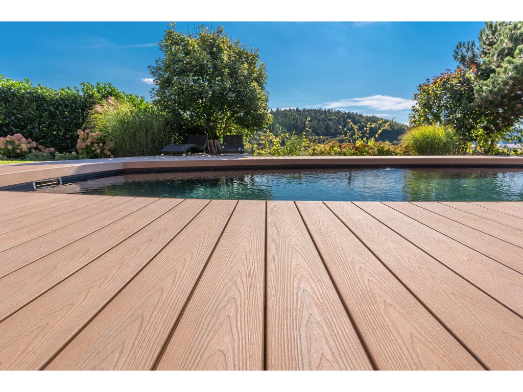 WPC terasa Natur Teak - Woodparket e-shop