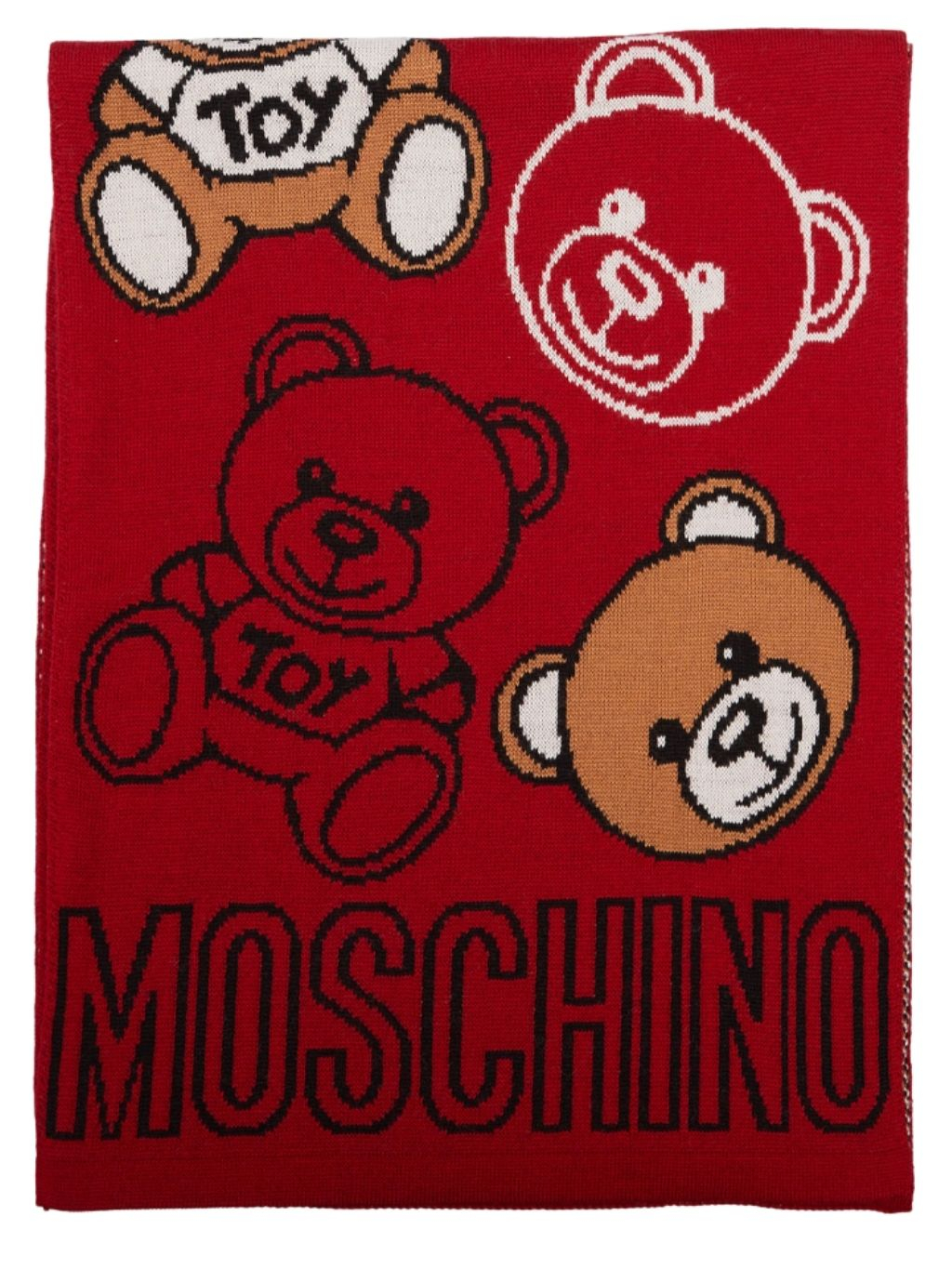 MOSCHINO Red šála | 10k.cz