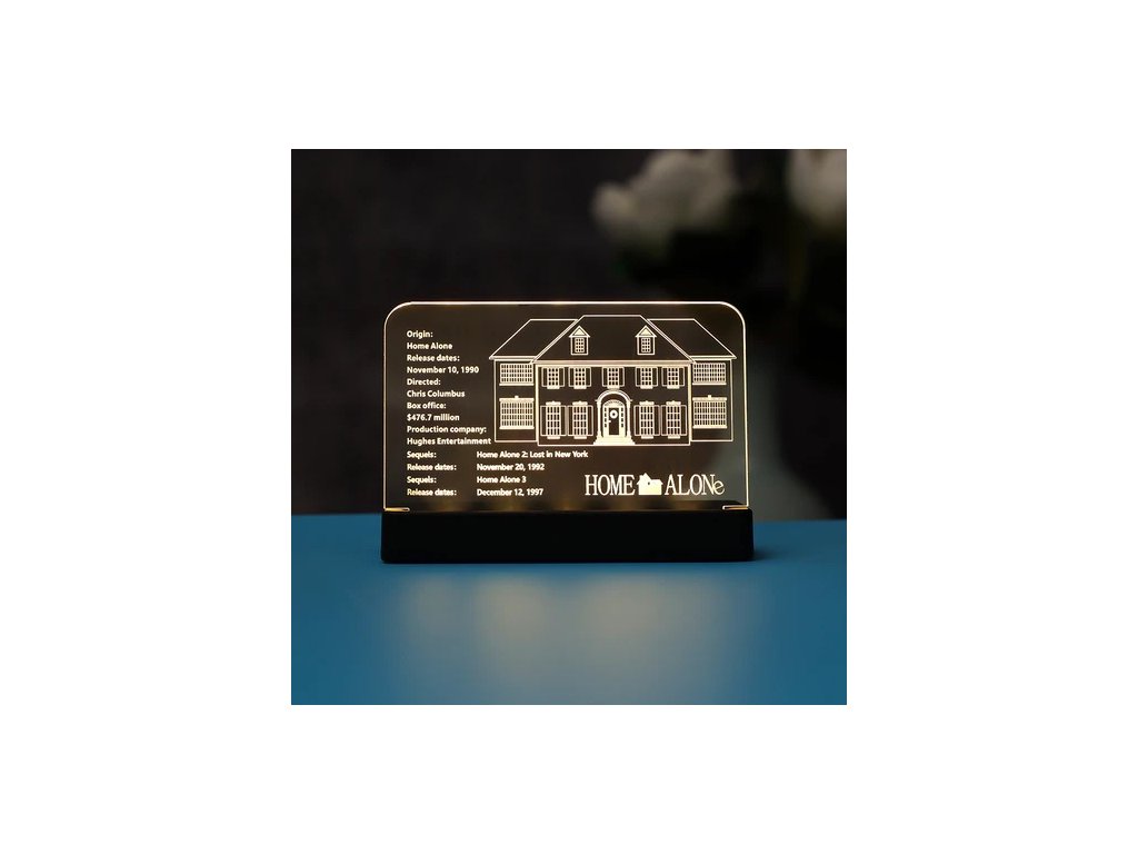 LED štítek pro LEGO® pro set 21330 Sám doma - 24BRICK