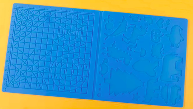 Čtvercová podložka pro 3D pero - modrá | 3D FOX Shop