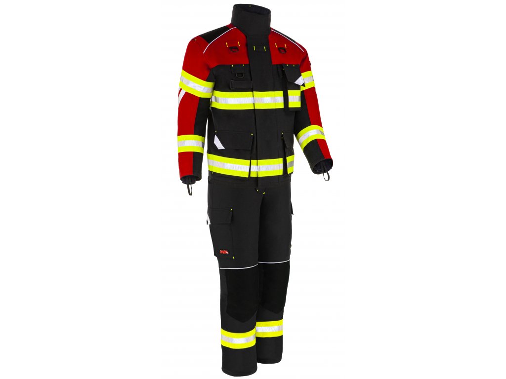 Oblek zásahový DEVA RED FOX ELITE PRO CZ - červeno-modrý - 4FIRE s.r.o.