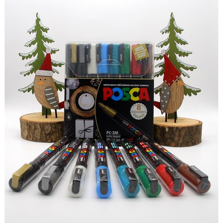 set 8 fixiek posca 3M HOLIDAY - AirbrushShop.sk