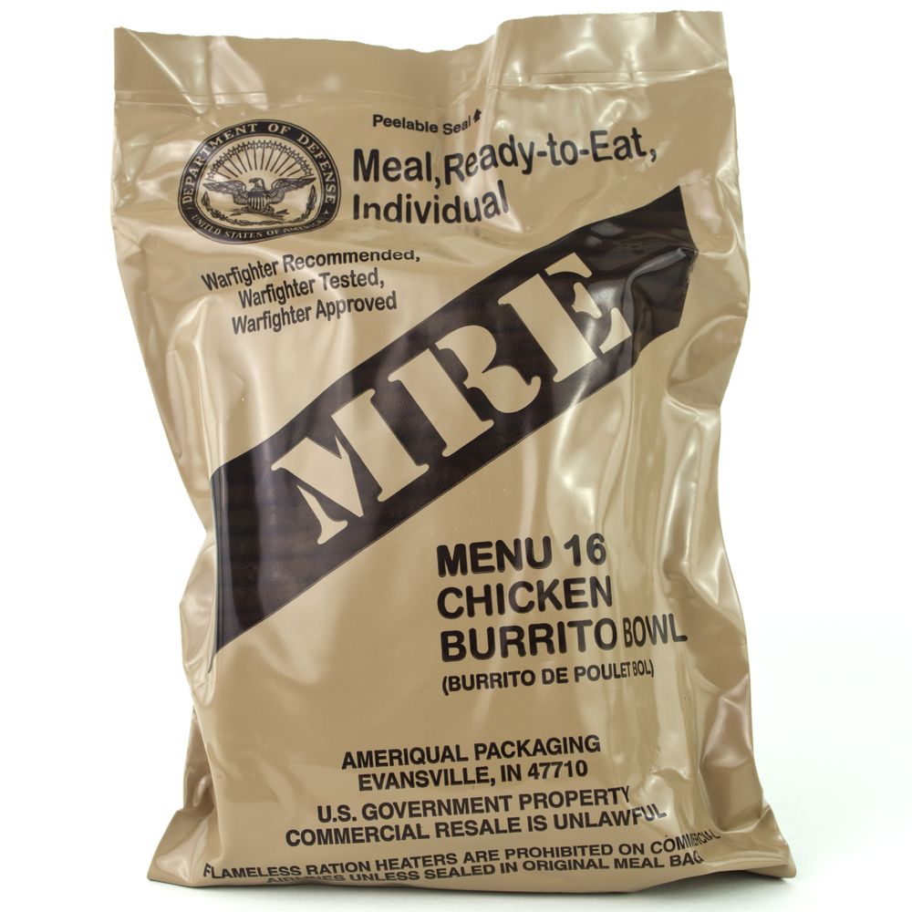 MRE Menu 16 CHICKEN BURRITO BOWL - eshop AirsoftFenix.cz