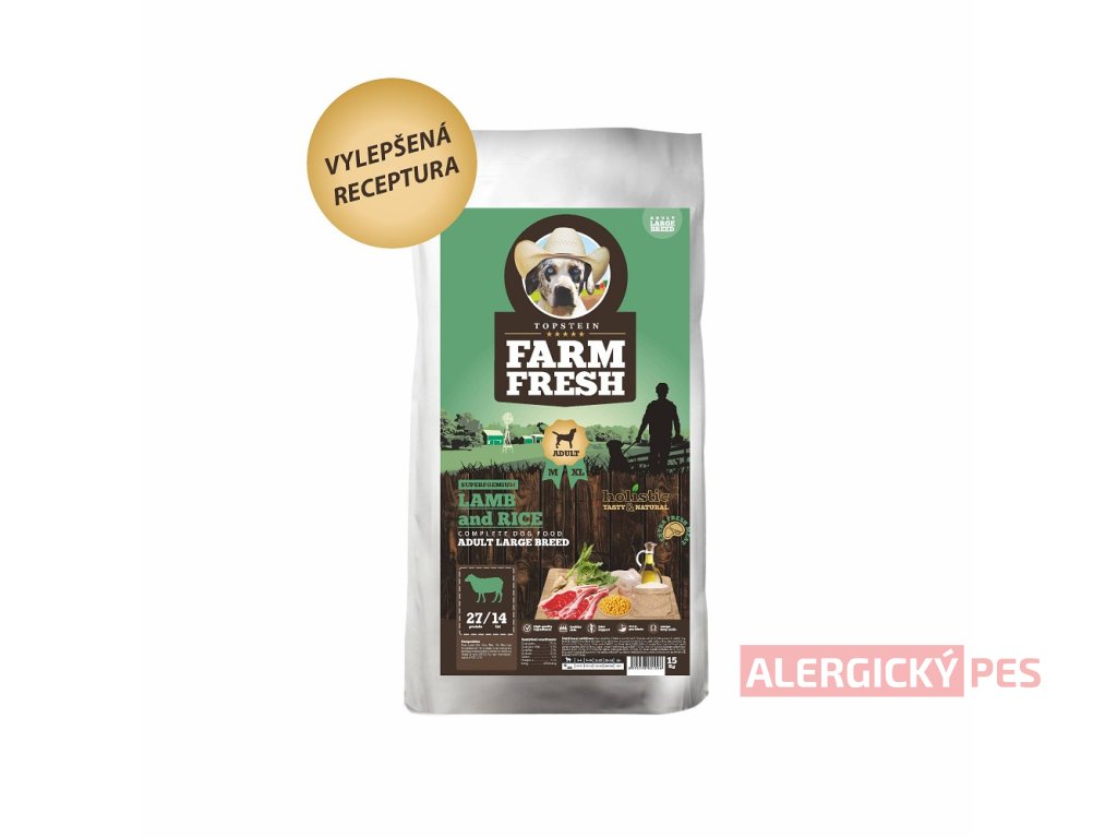Farm Fresh Lamb and Rice Large Breed - alergickypes.cz