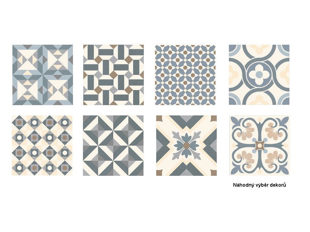 HERITAGE dlažba Taco Grey 16,5x16,5 (0,55m2) - Aplomo-Koupelny