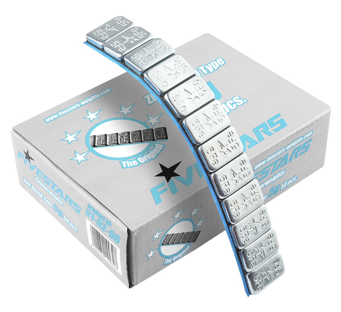 Fivestars 01-02-96, Lepicí ocelové závaží pro hliníkové disky 5g ...