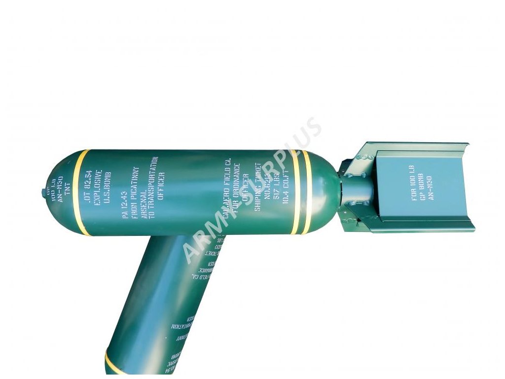 Bomba puma (AN-M30 100 lb. GP Bomb TNT) repro pokladnička-dekorace ...