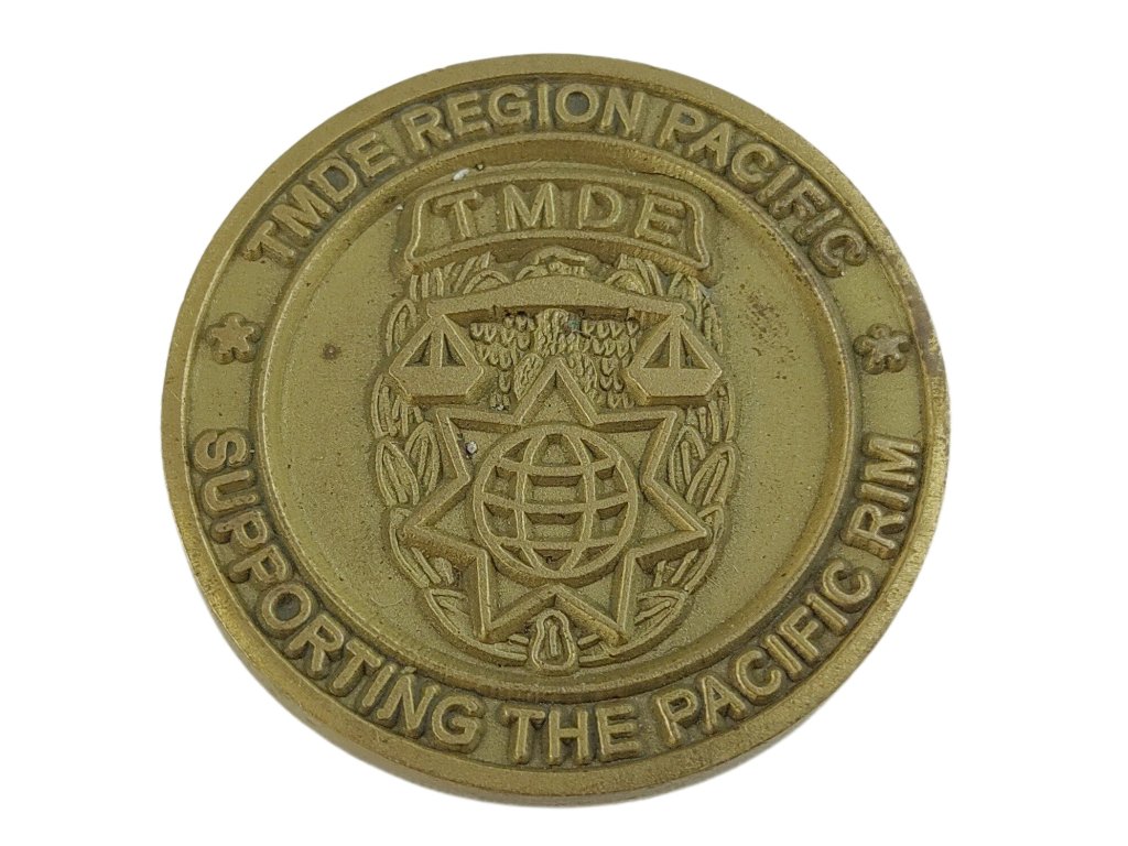 Pamětní ražená mince smalt TMDE SUPPORTING THE PACIFIC RIM - ARMY-SURPLUS