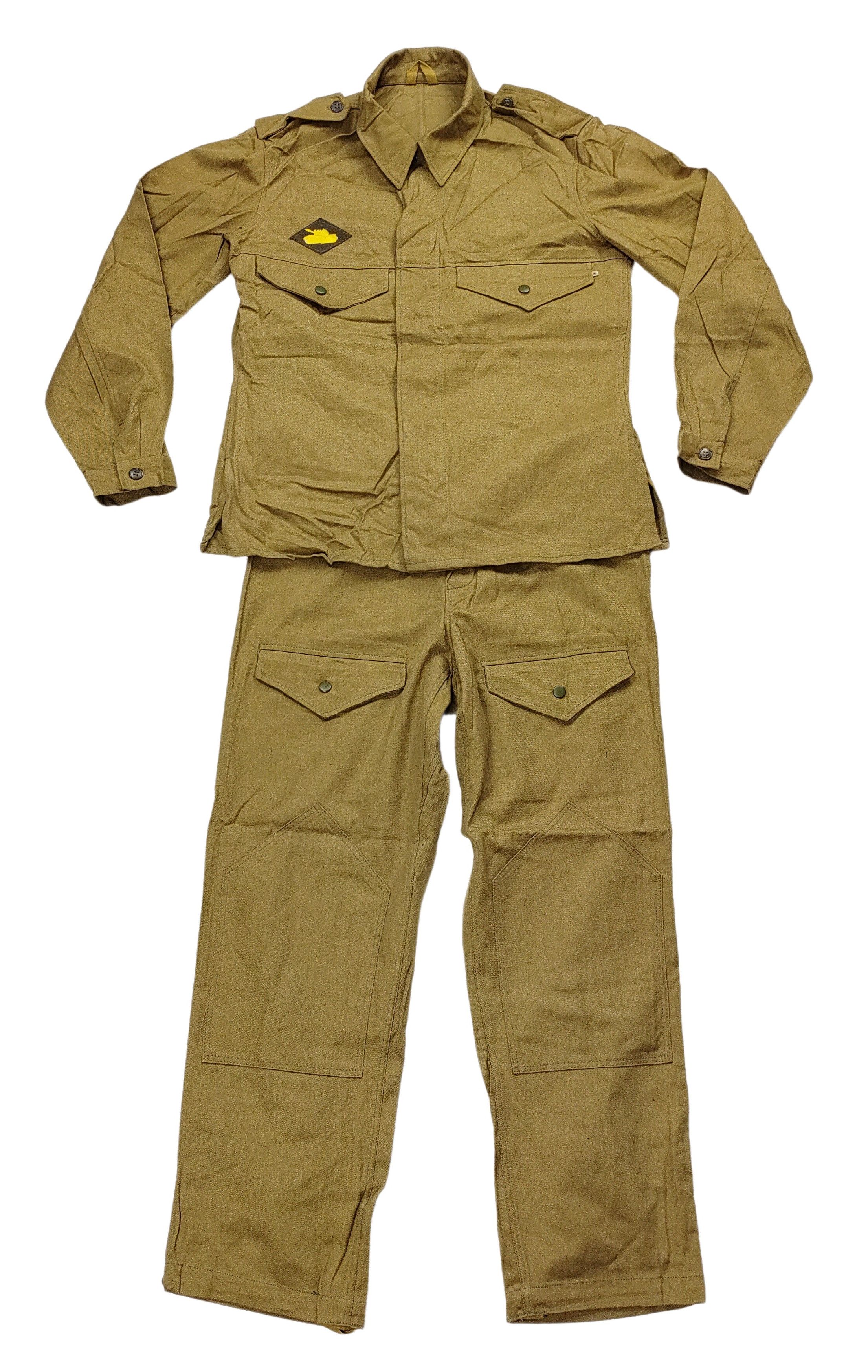 Komplet uniforma Afghánistán tankista khaki Sovětská armáda SSSR Rusko ...