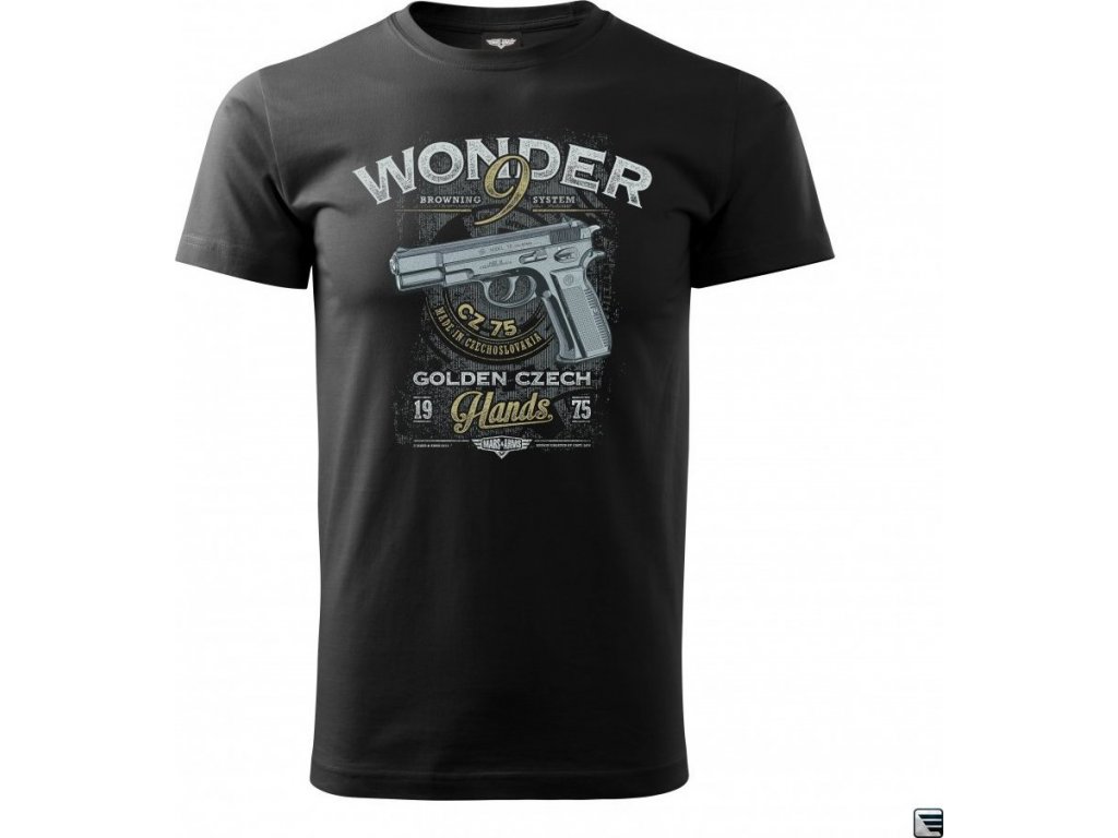 MARS & ARMS tričko s potlačou WONDER 9 CZ 75 - ARMYSURPLUS