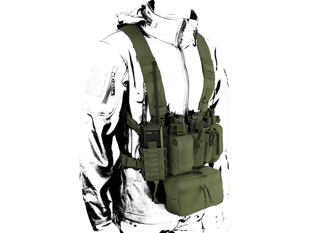 Taktický hrudný nosič Chest Rig Storm Cordura CMG Olive Green - ARMYSURPLUS