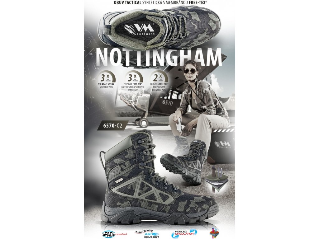 Taktické topánky VM® Nottingham Free-Tex® Camo maskovacie - ARMYSURPLUS