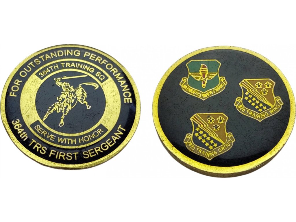 Pamätná razená minca 364th US Air Force Training Squadron - ARMYSURPLUS