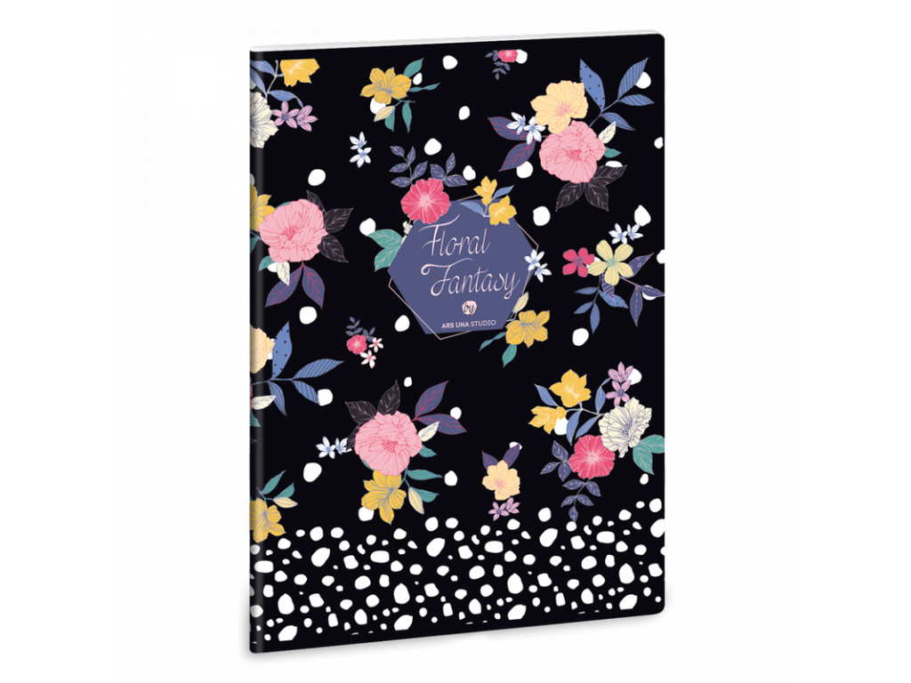 Sešit Květiny A4 čtverečkovaný - Arsuna