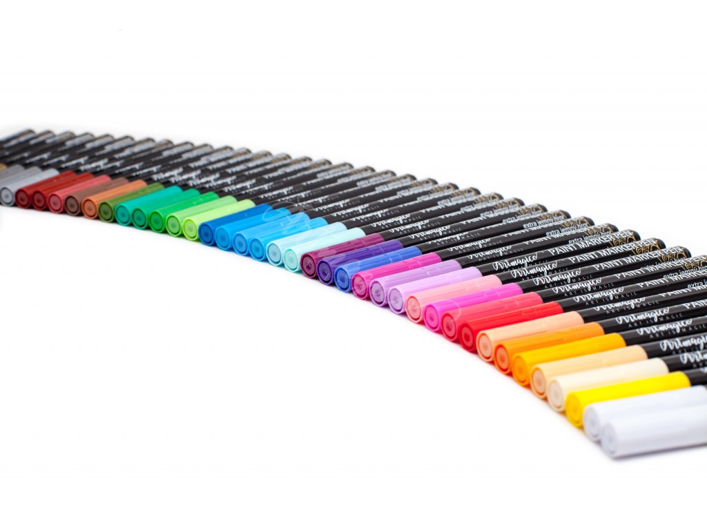 Artmagico Acrylic markers with extra fine tip 42 pcs - Artmagico