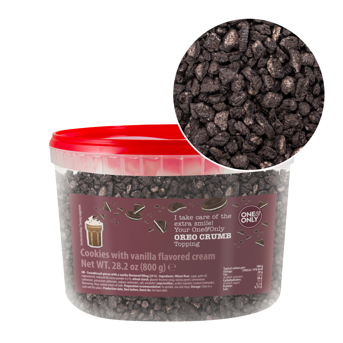 O&O TOPPING Oreo Crumb 800g - Athea.sk