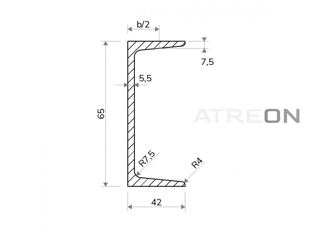 UPN 65 (U profil 65) - SKLADEM | ATREON.cz