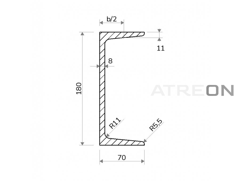 UPN 180 (U profil 180) - SKLADEM | ATREON.cz
