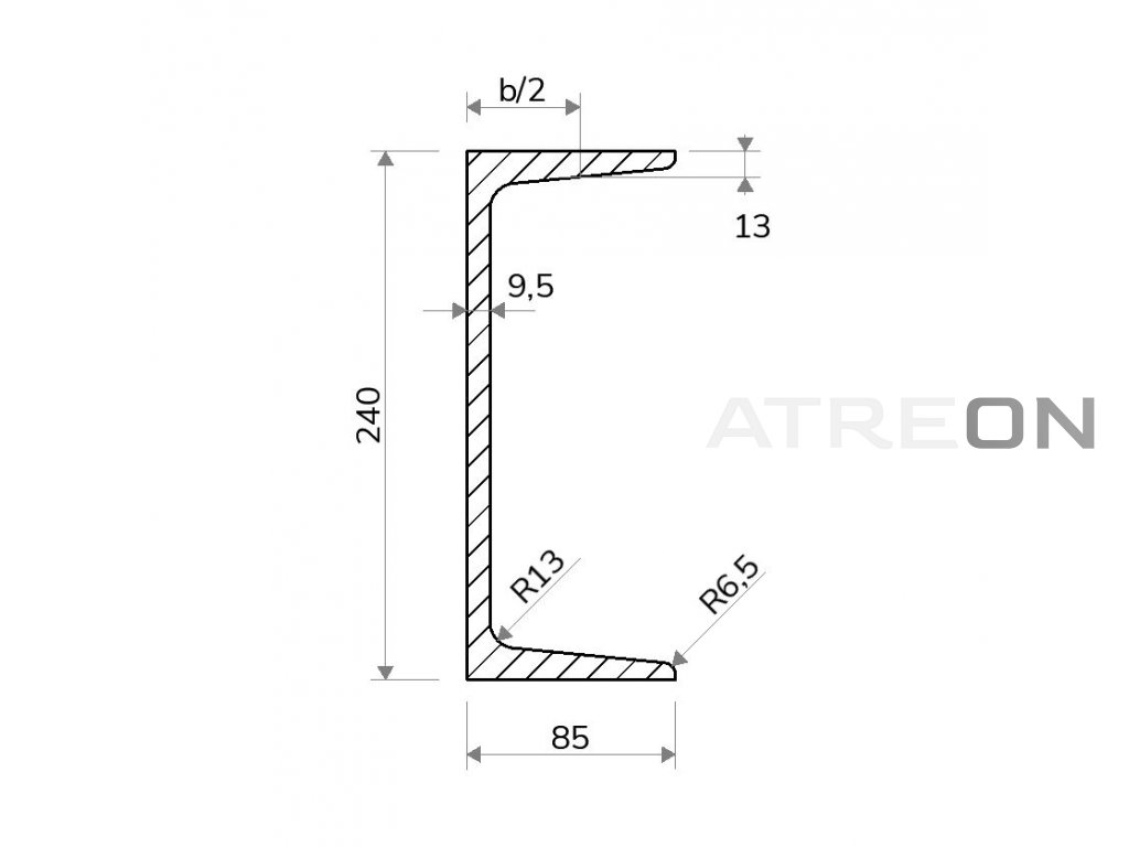 UPN 240 (U profil 240) | ATREON.cz