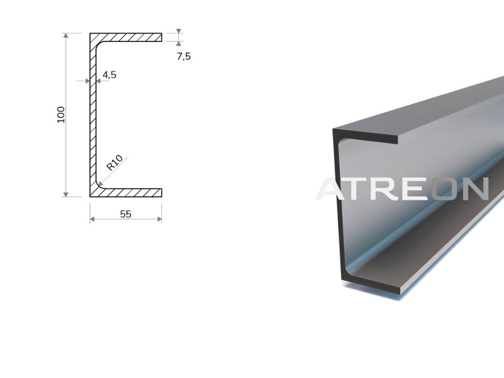 UPE 100 z kategorie Ocelové nosníky - SKLADEM | ATREON.cz