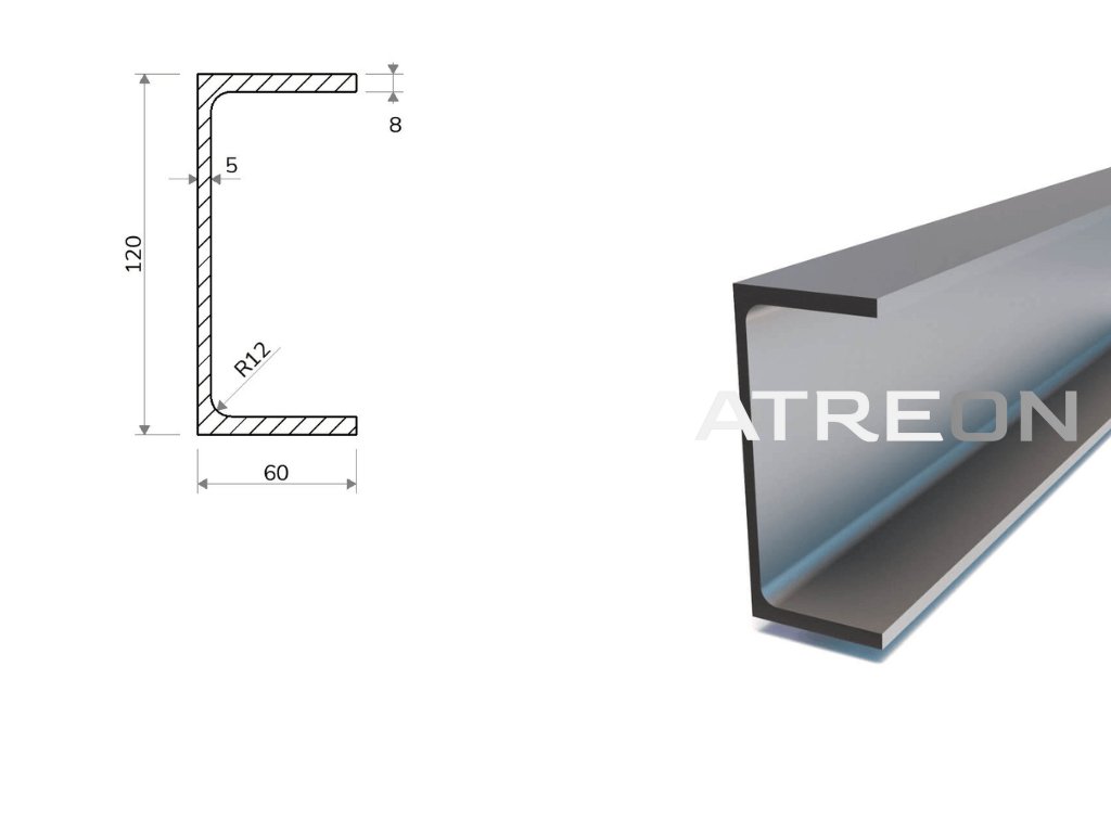 UPE 120 z kategorie Ocelové nosníky - SKLADEM | ATREON.cz