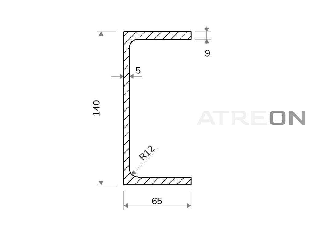 UPE 140 z kategorie Ocelové nosníky - SKLADEM | ATREON.cz