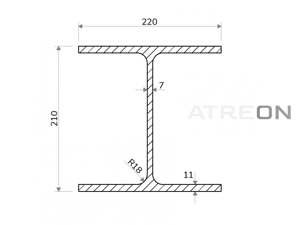 HEA 220 z kategorie Ocelové nosníky - SKLADEM | ATREON.cz