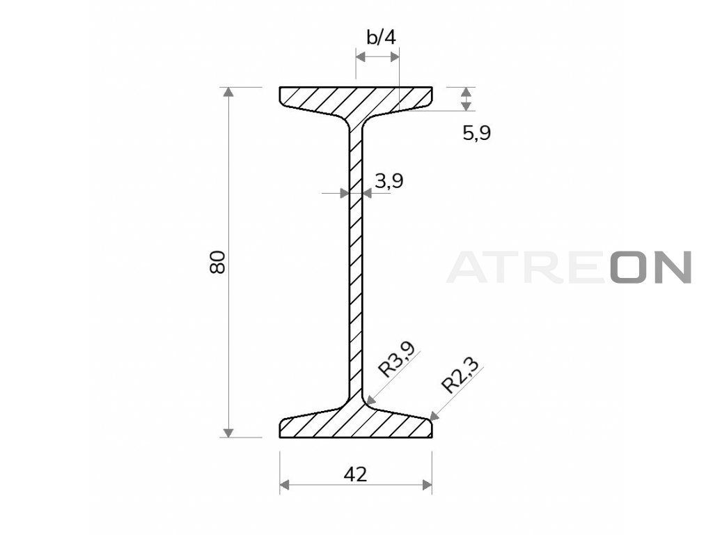 IPN 80 (I profil 80) - SKLADEM | ATREON.cz