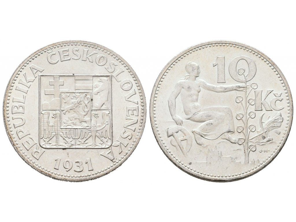 10 Koruna 1931 AUREA Numismatika 10-koruna-1931-aurea-numismatika