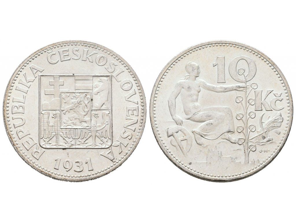 10 Koruna 1931 AUREA Numismatika 10 Koruna 1931 AUREA Numismatika