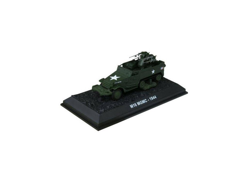 M16 MGMC 1944 1:72 - Bojová Vozidla časopis s modelem #21 - Automodels.cz