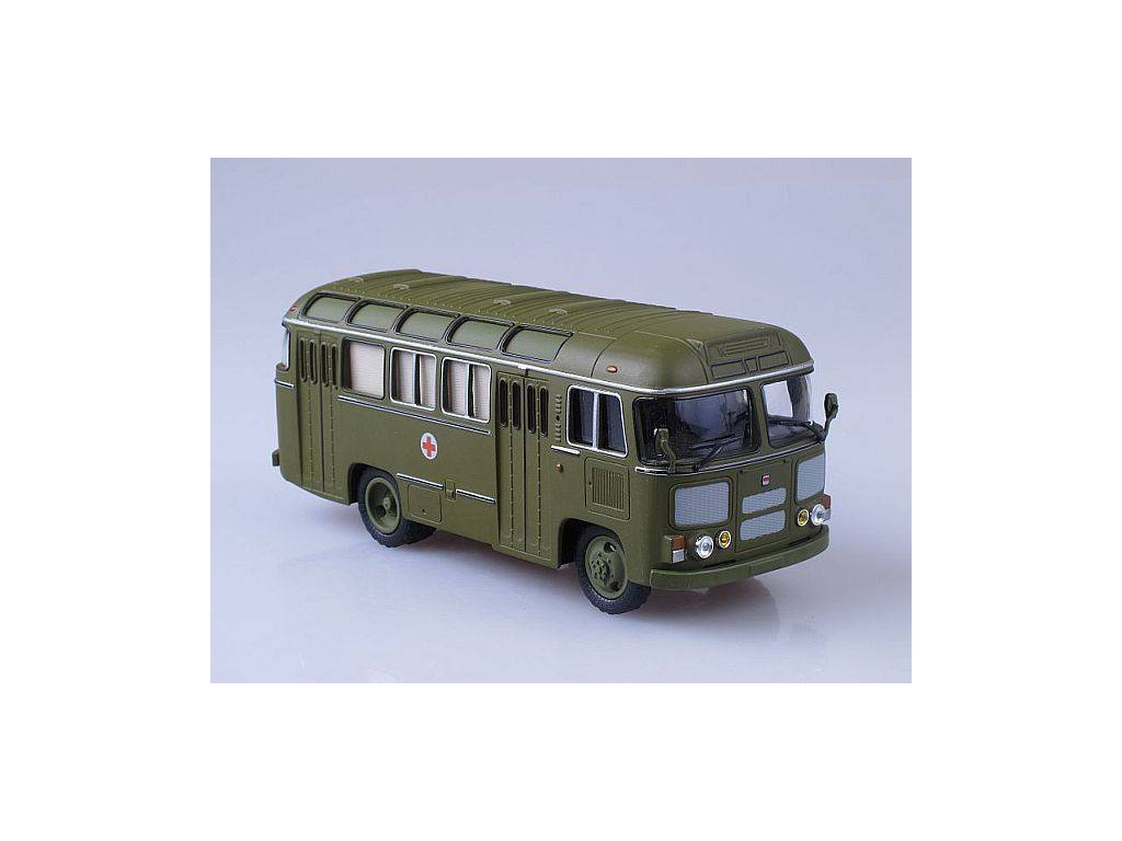 PAZ 672M Sanitka - Sovetskij avtobus - autobus - Automodels.cz
